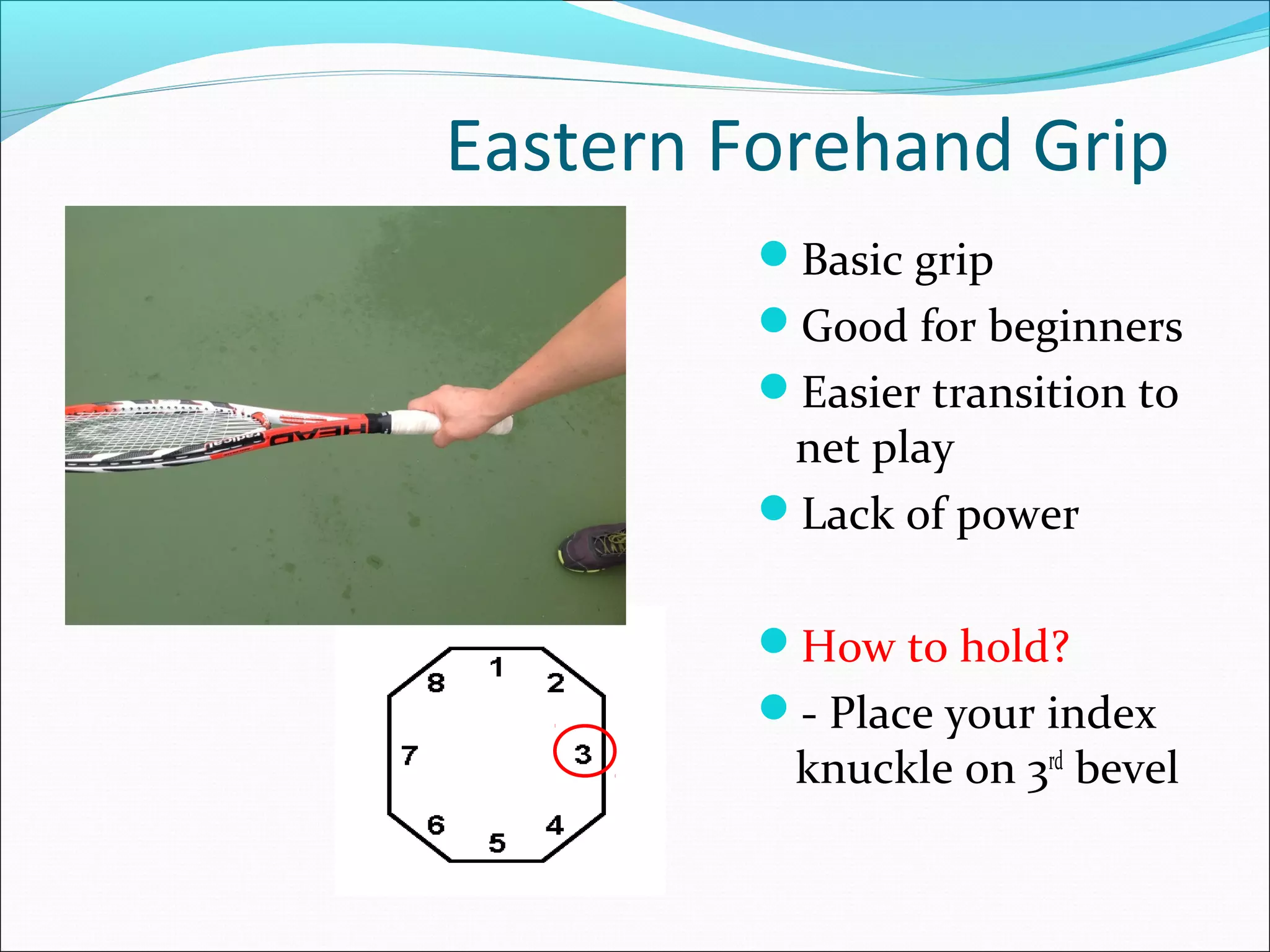 4 different tennis grips | PPT