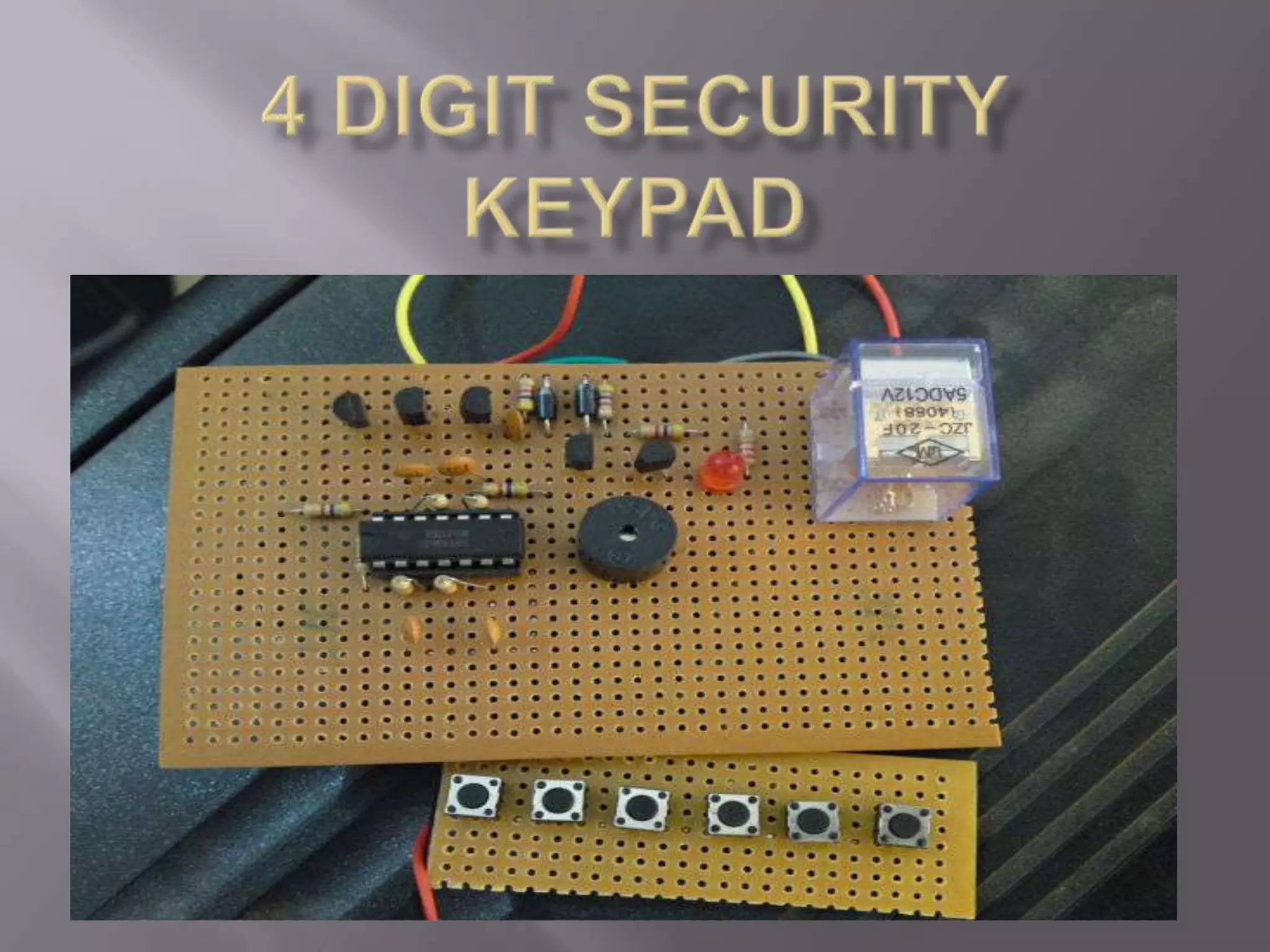 4 Digit Security Keypad | PPTX