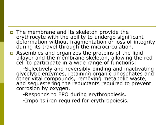 4_DISORDERS OF THE RED CELL MEMBRANE.pptx