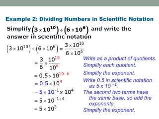 Division Properties of Exponents | PPTX