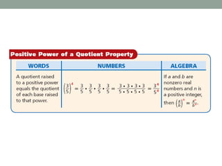 Division Properties of Exponents | PPTX