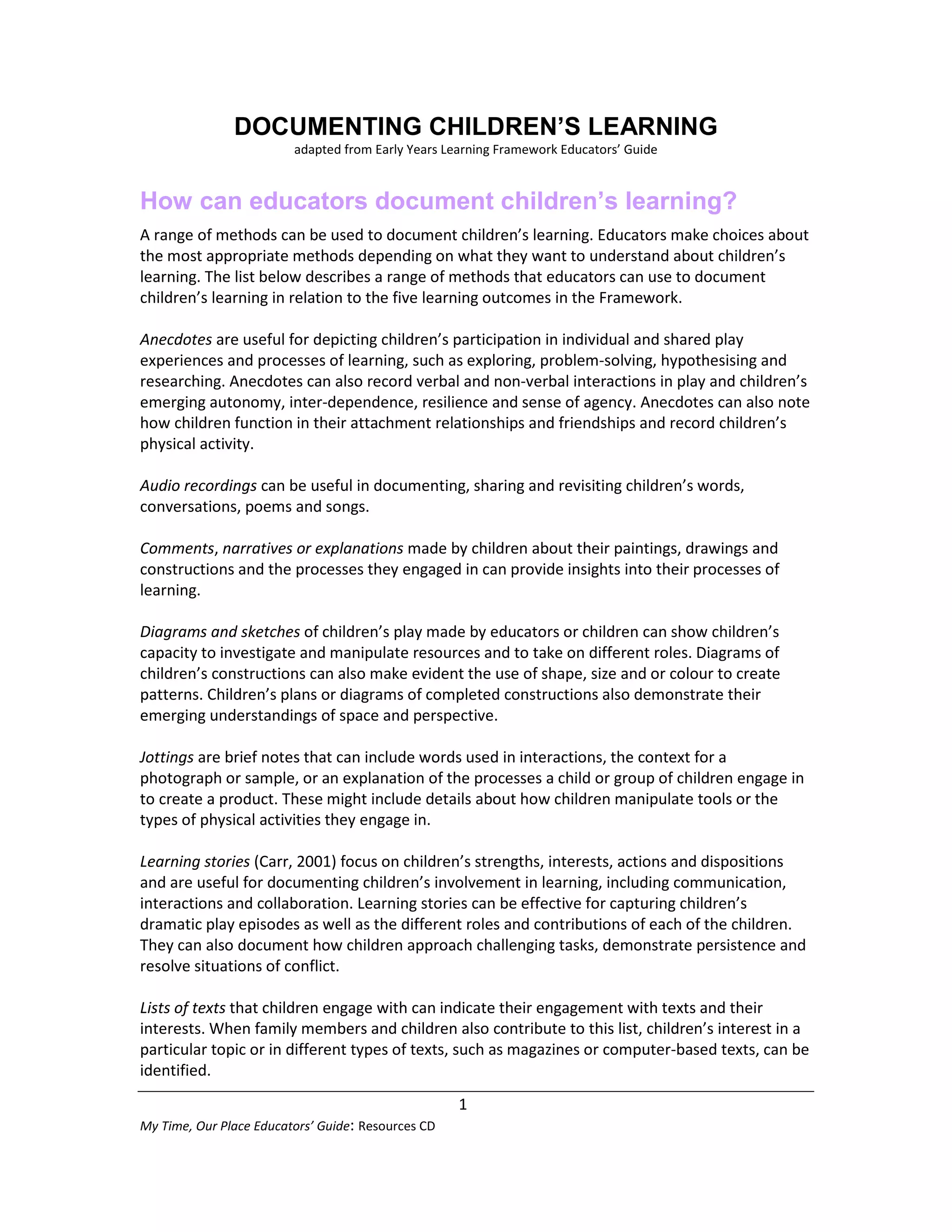 4 documentingchildrenslearning | PDF | Drawing and Sketching | Arts and ...