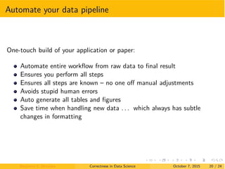 Correctness in Data Science - Data Science Pop-up Seattle | PPT
