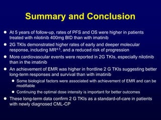 Imatinib vs. 2nd gen TKI in newly diagnosed Chronic Myelogenous ...