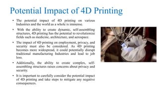 4D Printing.pptxccccccdssdffcvccxxccfffff | PPTX | 3-D Graphics ...