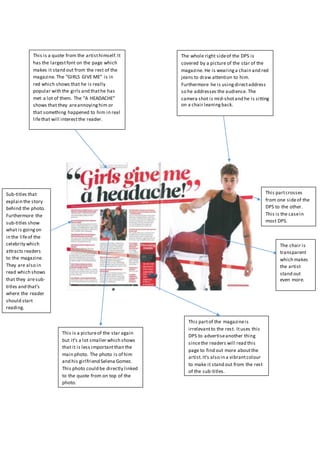 4 dps music magazine | DOCX | Contemporary Hits/Pop/Top 40 | Music