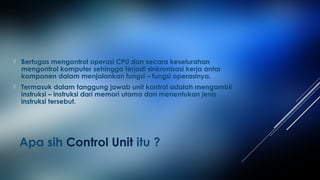 Struktur dan Fungsi Processor | PPT