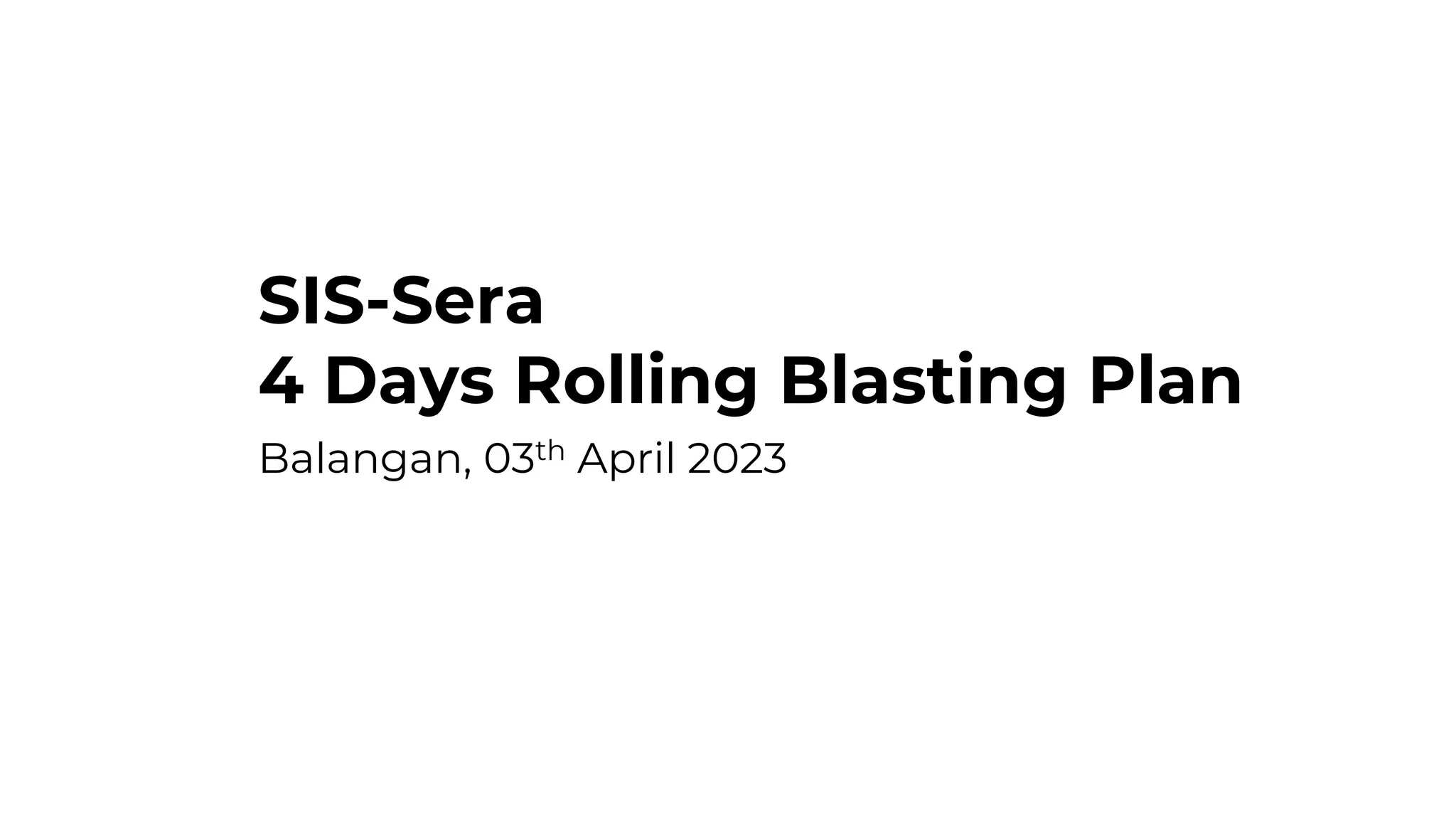 Pelaksanaan pembuatan 4 drp blasting plan | PPT