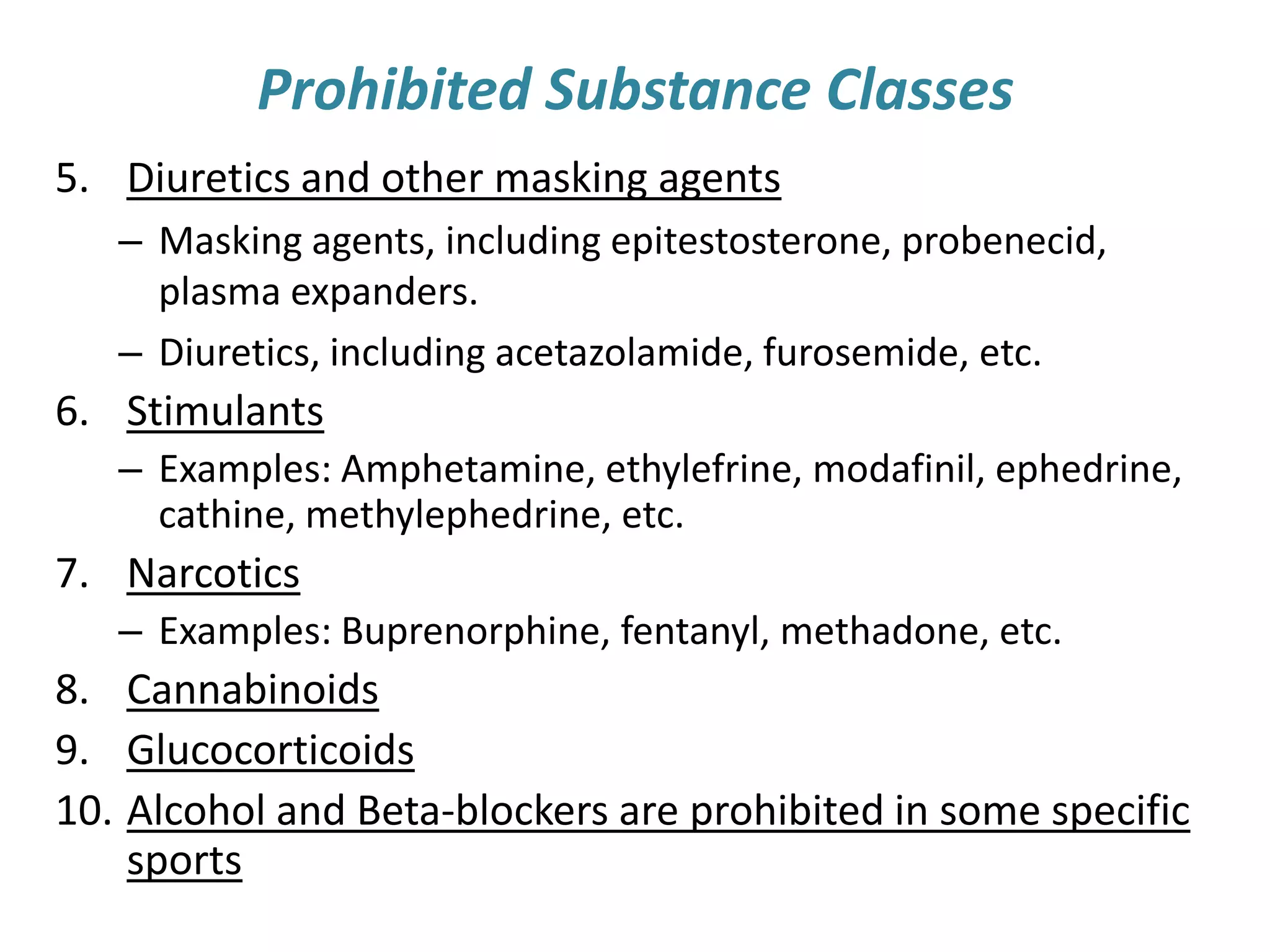 Drug abuse among athletes | PPT
