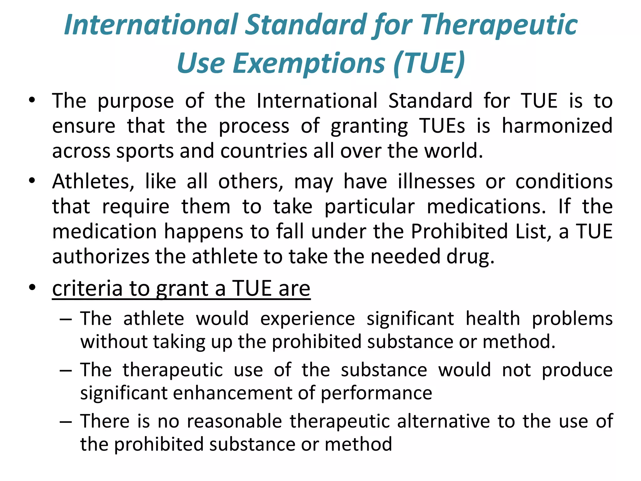 Drug abuse among athletes | PPT