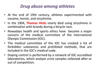 Drug abuse among athletes | PPT