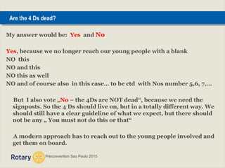 The 4Ds vs. The 6Bs: Setting Expectations and Inspiring Students | PPT