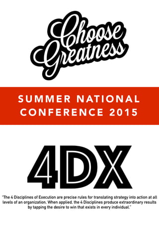 SNC 2015 | 4DX Handout | PDF