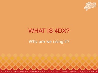SNC 2015 | 4DX Session | PPT