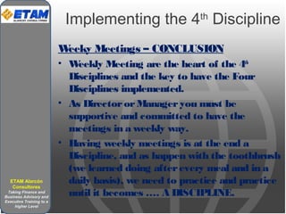 "4DX weekly meetings" The true 4DX implementation | PPT