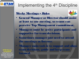 "4DX weekly meetings" The true 4DX implementation | PPT
