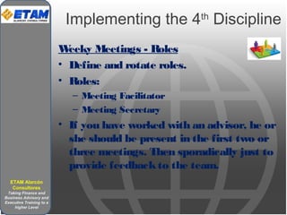 "4DX weekly meetings" The true 4DX implementation | PPT