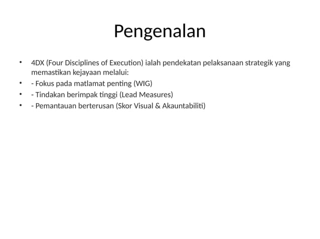 4DX WIG Lead Measure Reka Bentuk Menarik dalam pengurusan sekolah ...