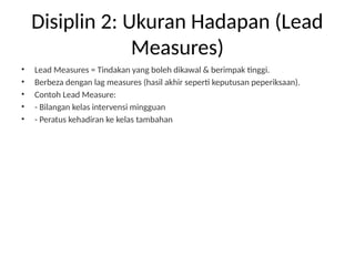 4DX WIG Lead Measure Reka Bentuk Menarik dalam pengurusan sekolah ...