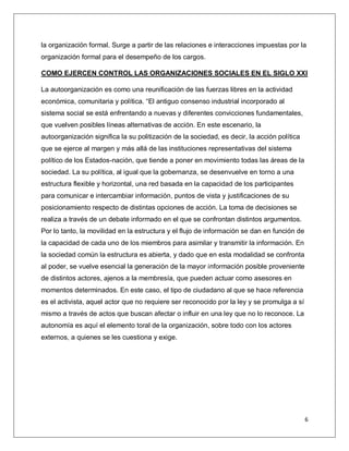 Actividad N° 2 Sociología de las Organizaciones | PDF
