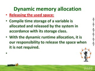 4 dynamic memory allocation | PPSX | Data Storage and Warehousing ...