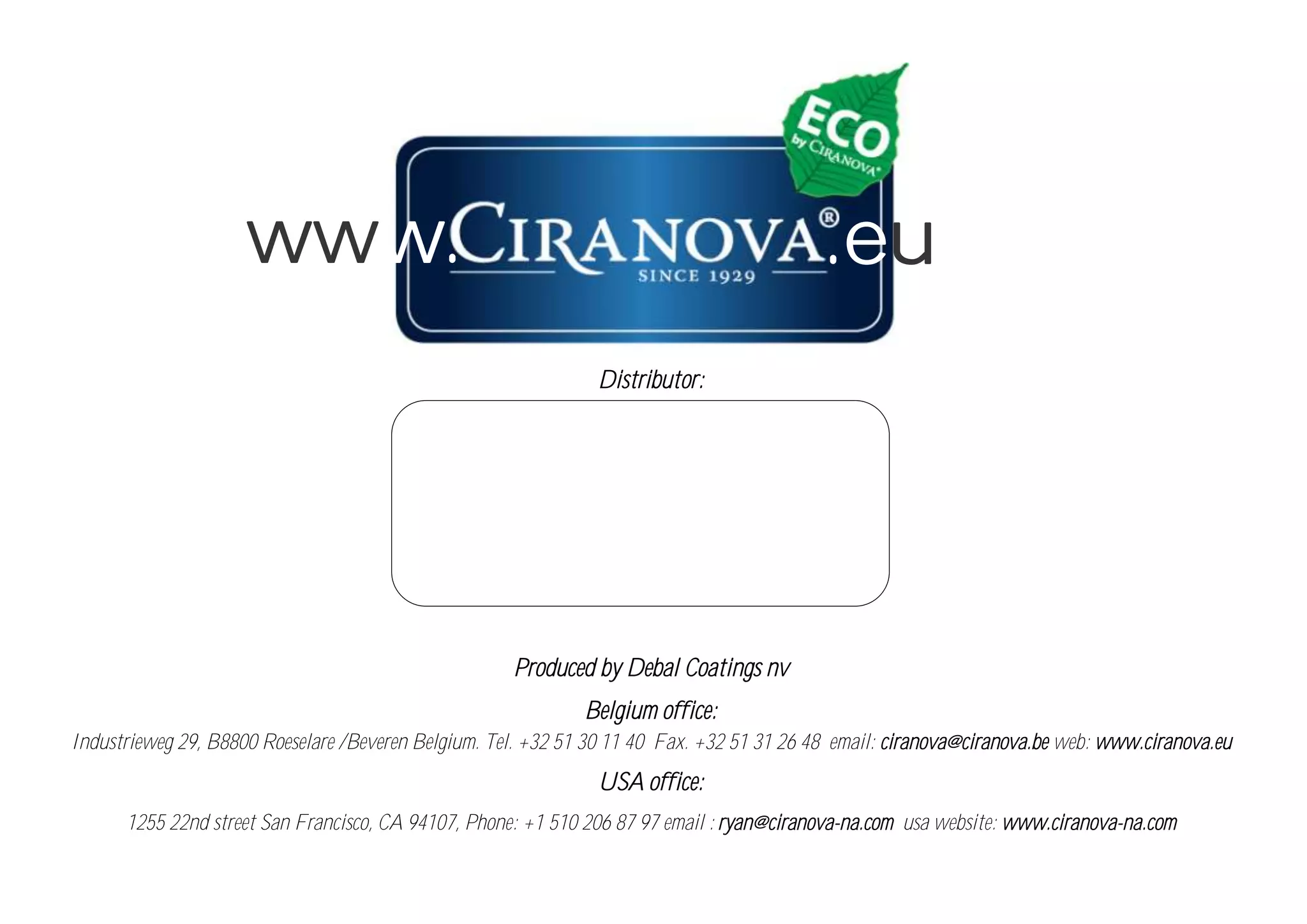 CIRANOVA COLORS LQP | PDF