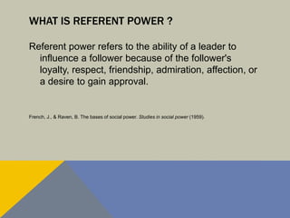 Referent leadership | PPT