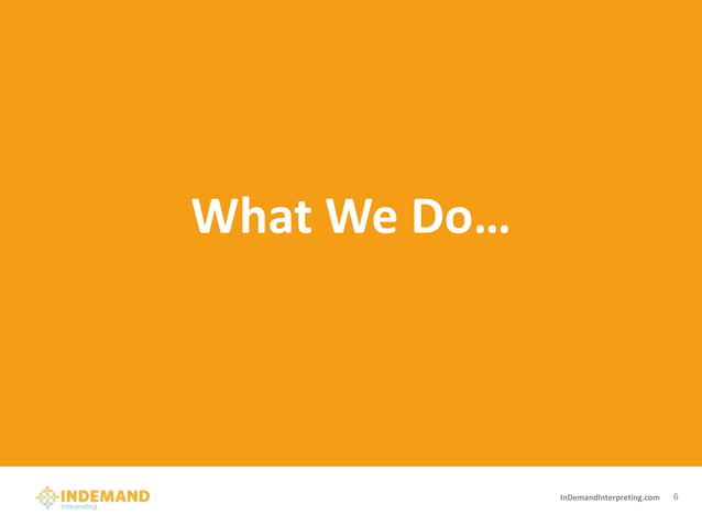 Indemand New Overview-Vicki | PPT