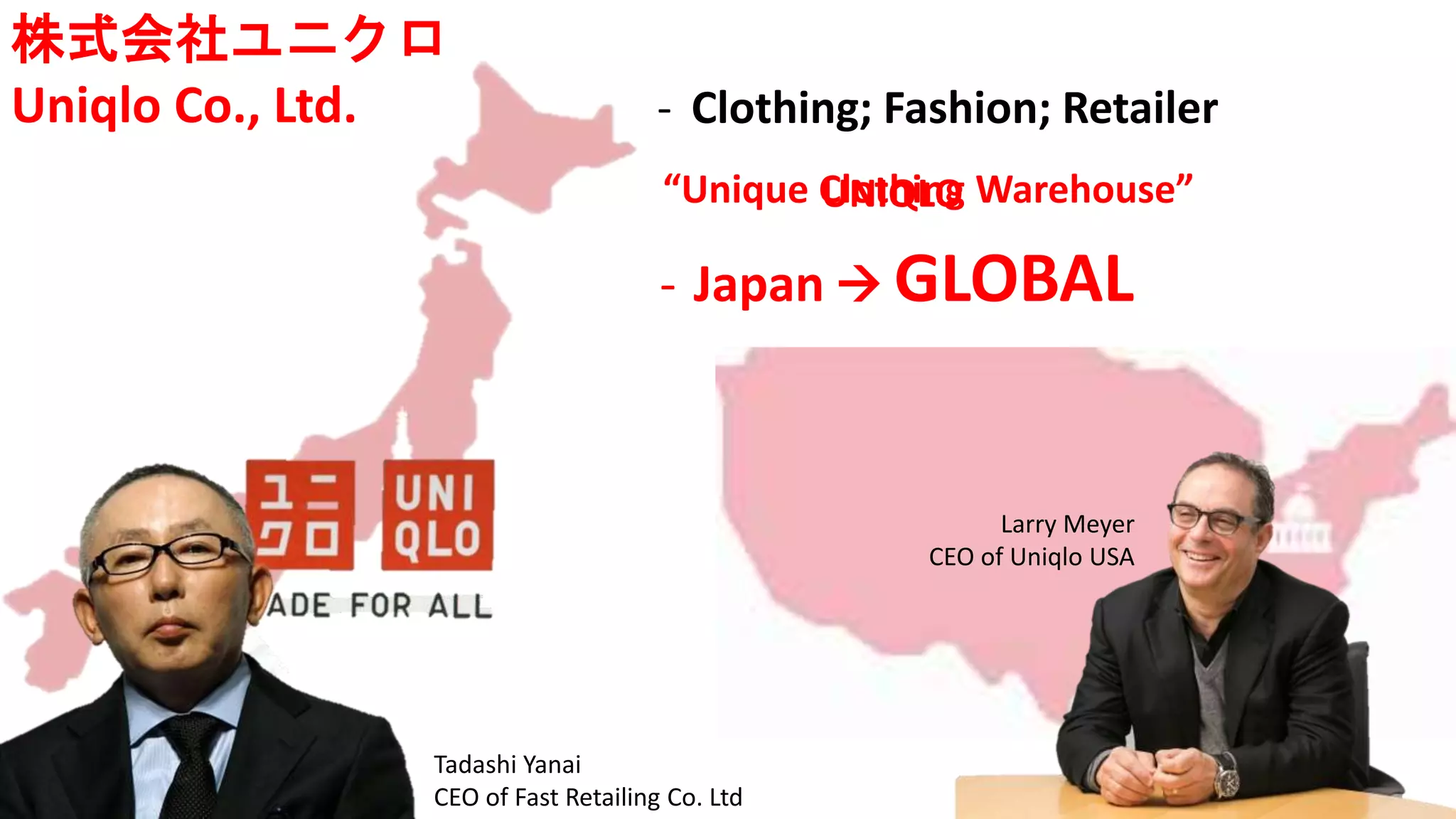 UNIQLO strategic communication plan | PPTX
