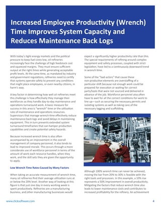 Business paper: Employee Productivity in Oil Refineries | PDF