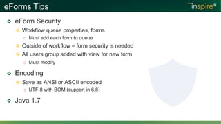 Inspire 2013 eForms | PPTX