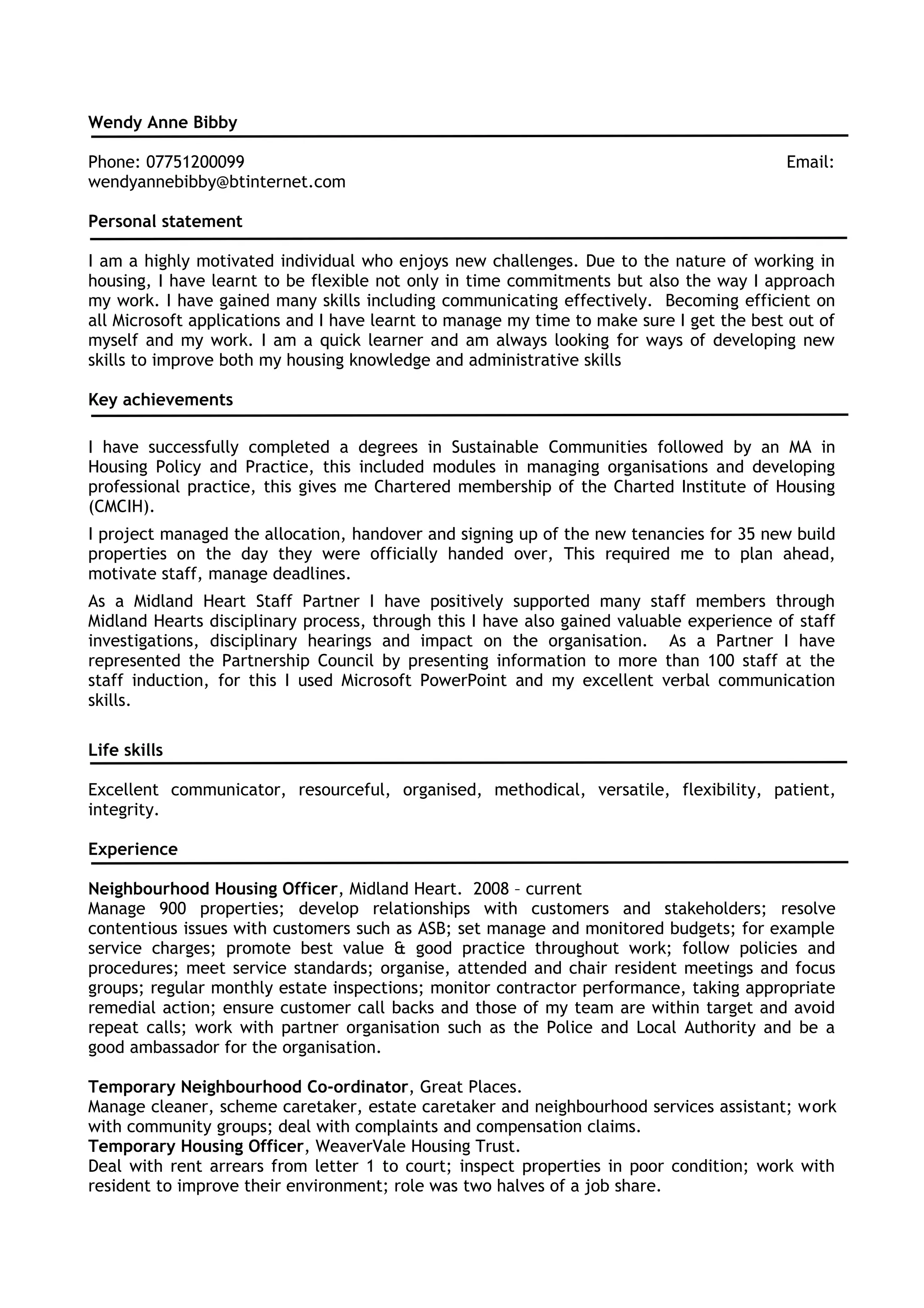 CV January 2017 | DOC