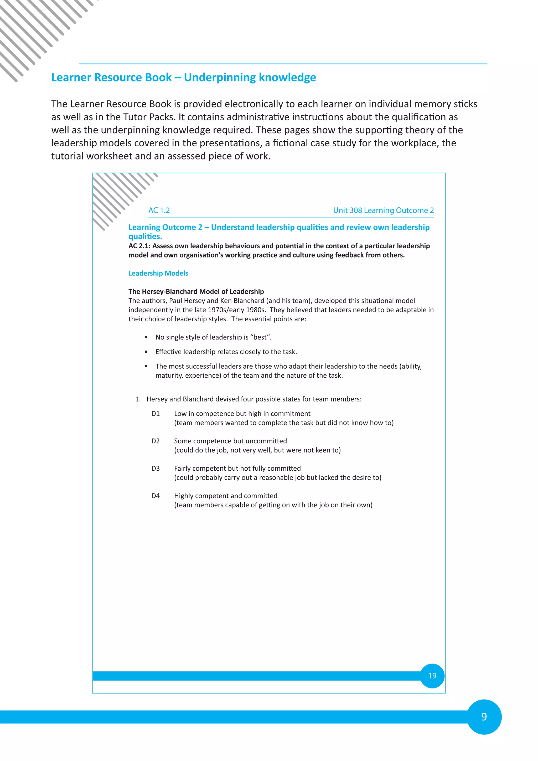 ILM Level 3 LM sample material for organisations AC 2.1 Final | PDF