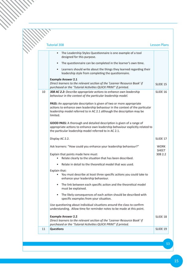ILM Level 3 LM sample material for organisations AC 2.1 Final | PDF ...
