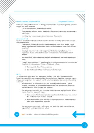 ILM Level 3 LM sample material for organisations AC 2.1 Final | PDF
