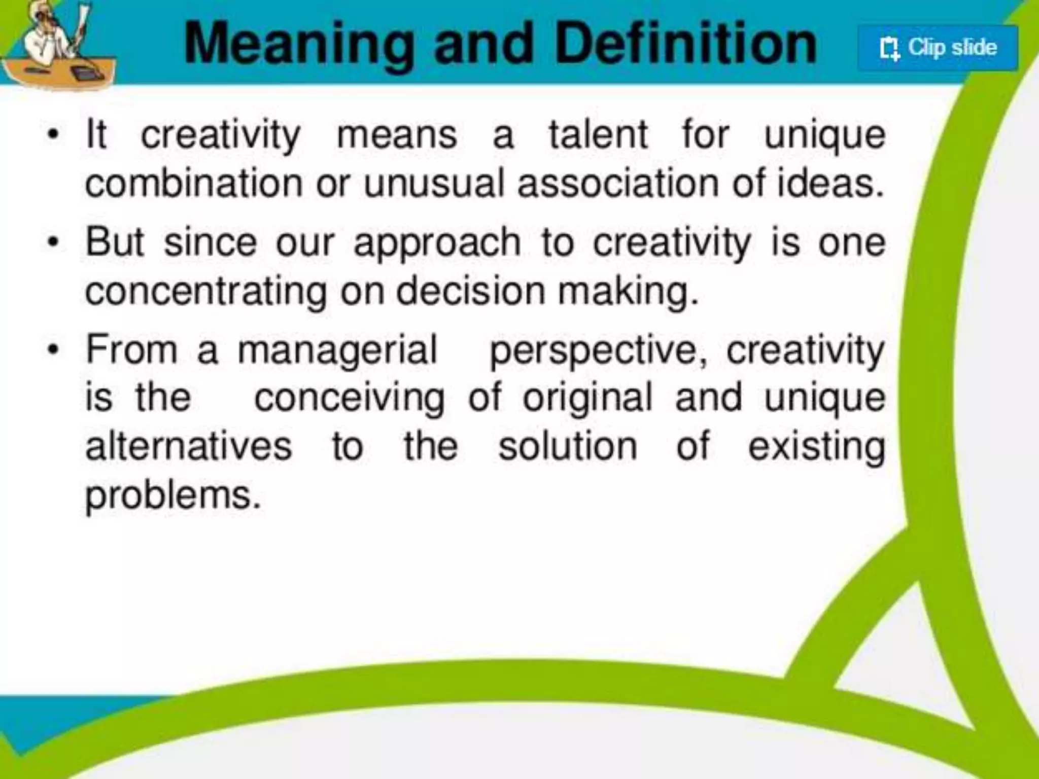 components of creativity | PPTX