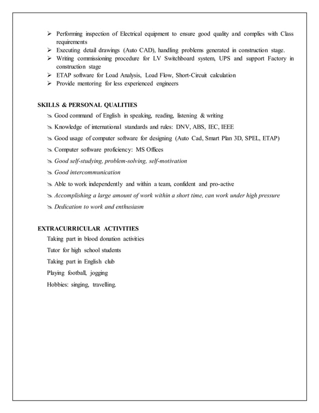 PHAM VAN VU CV | PDF