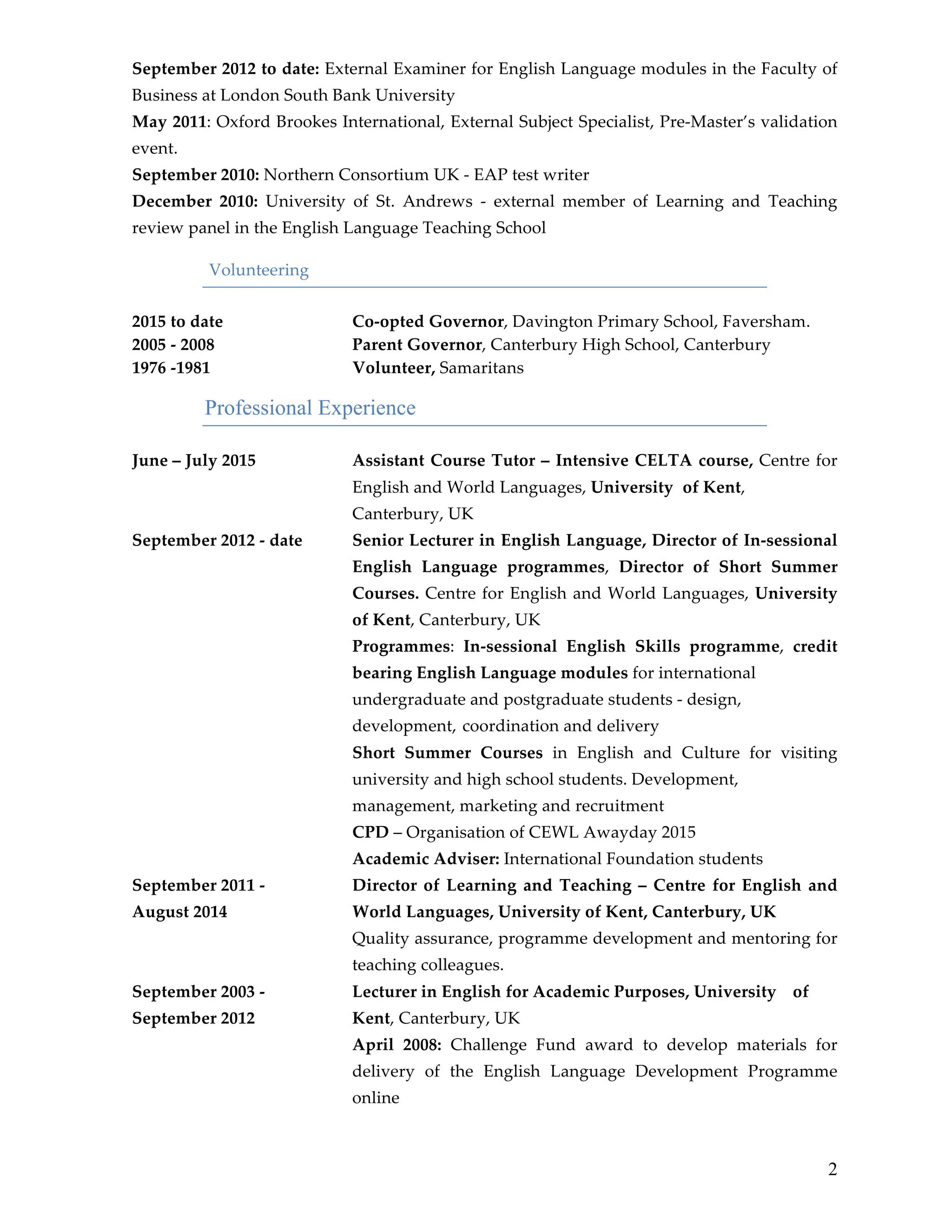 Curriculum Vitae for Linkedin- 2016 | PDF