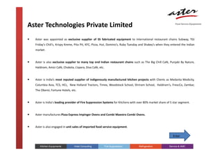 Aster Corporate Profile -2014 | PPT