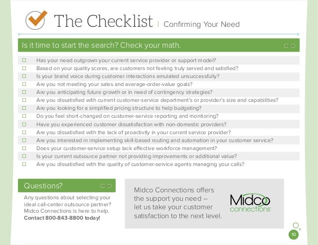 MidcoConnectionsChoosing a Call Center Partner