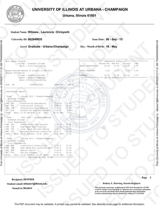 L.Wibawa Master Transcript | PDF