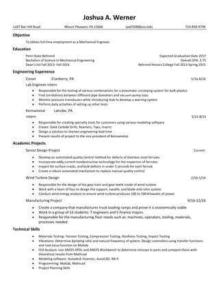 JoshuaWernerResume | PDF