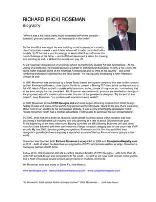 RICHARD ROSEMAN BIO | PDF