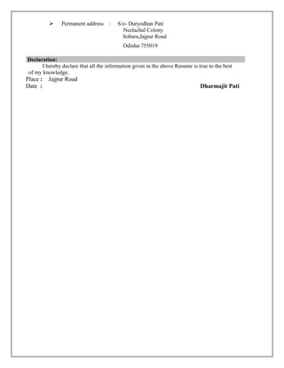 new RESUME | DOC | Business and Finance