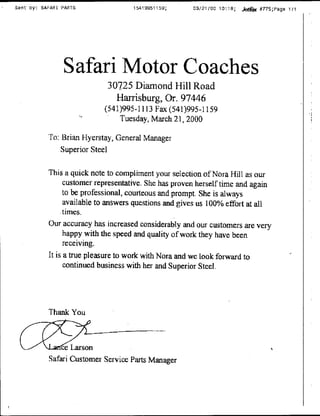 Customer Reference - SafariMotors | PDF