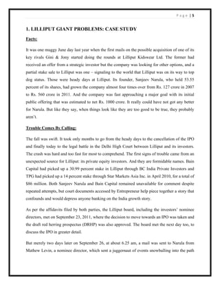 Private Equity Funds Case Study | PDF