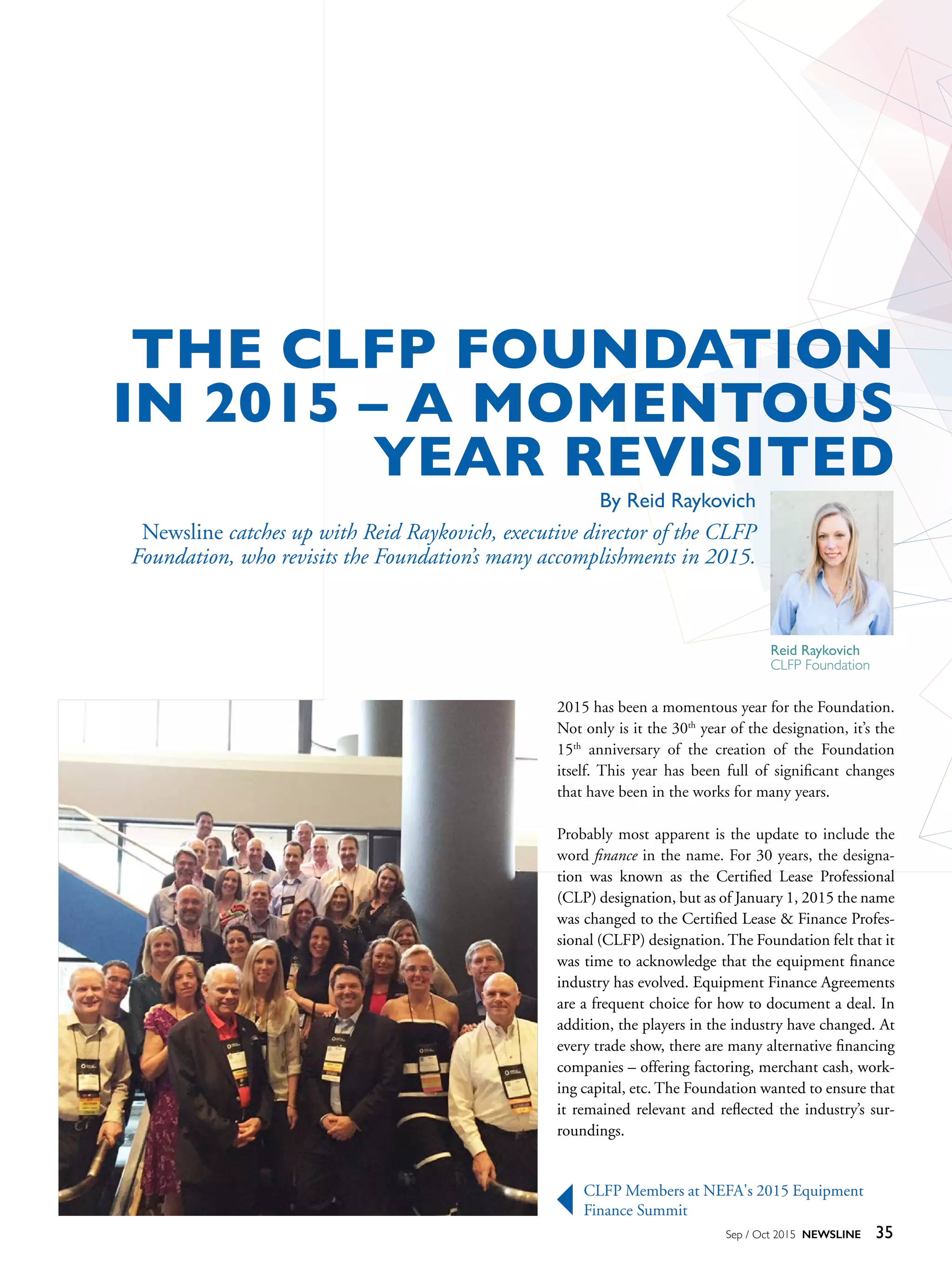2015 CLFP Foundation | PDF