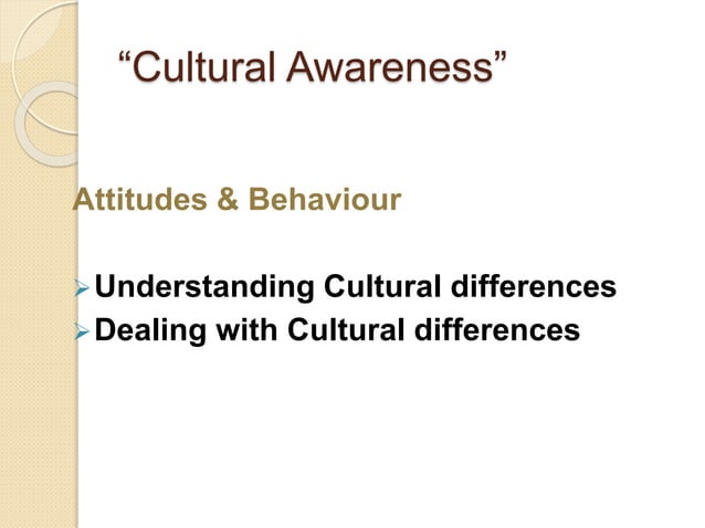 Cultural sensitivity | PPT