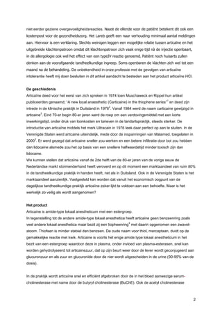 Articaine voor N.V.B.T. pdf | PDF | Dental Health | Diseases and Conditions