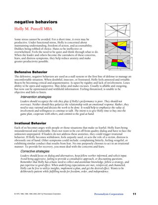 Holly (Purcell) Birkey Personalysis Report | PDF